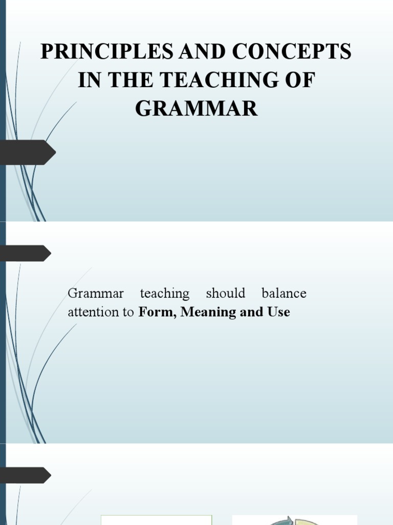Principles and Concepts in The Teaching of Grammar | PDF