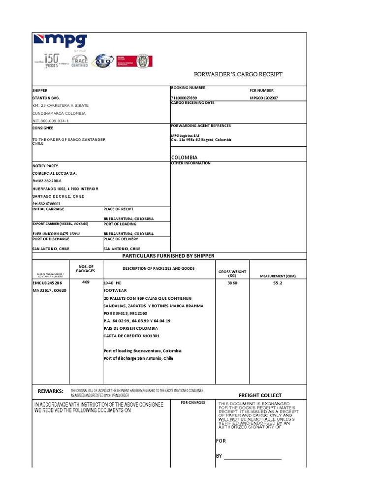 FCR Mpgcol202007 | PDF | Cargo | Systems Engineering