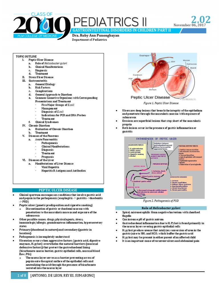 Gastrointestinal Disorders in Children Part Ii: Dra. Ruby Ann ...