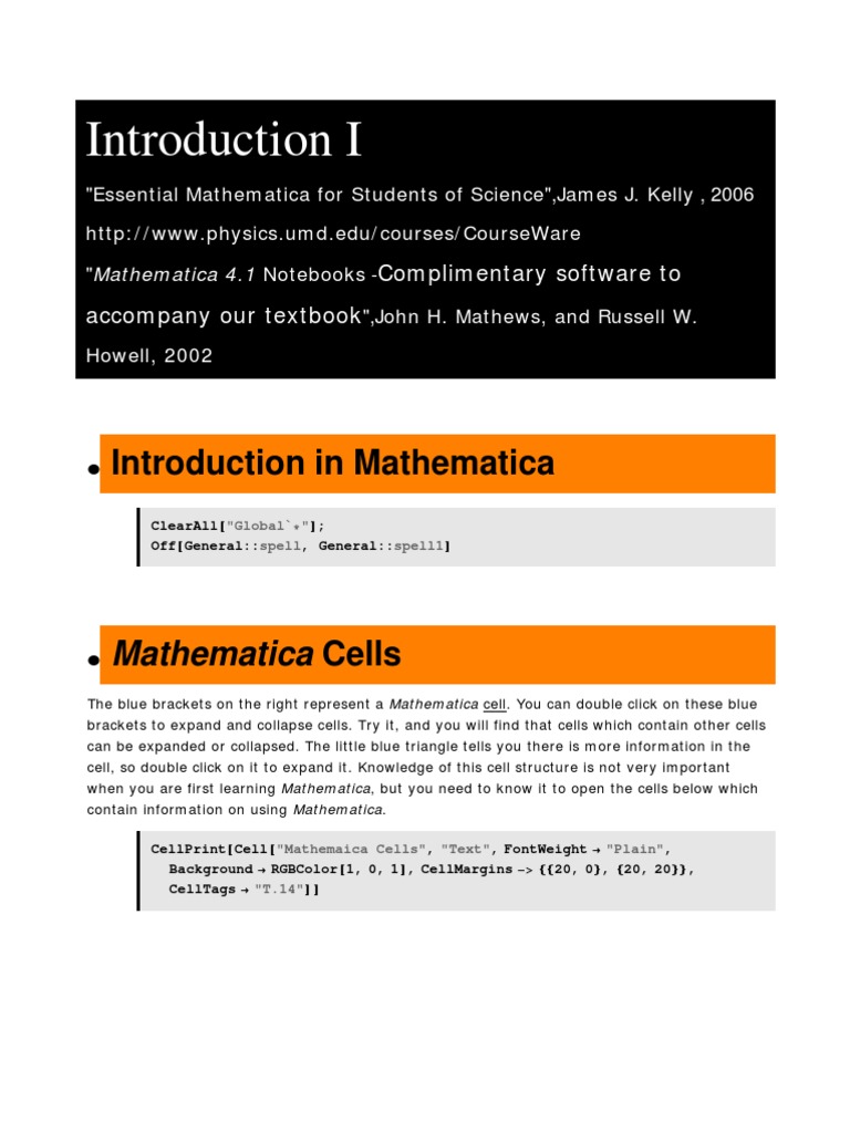 Introduction in Mathematica | Download Free PDF | Numbers | Equations