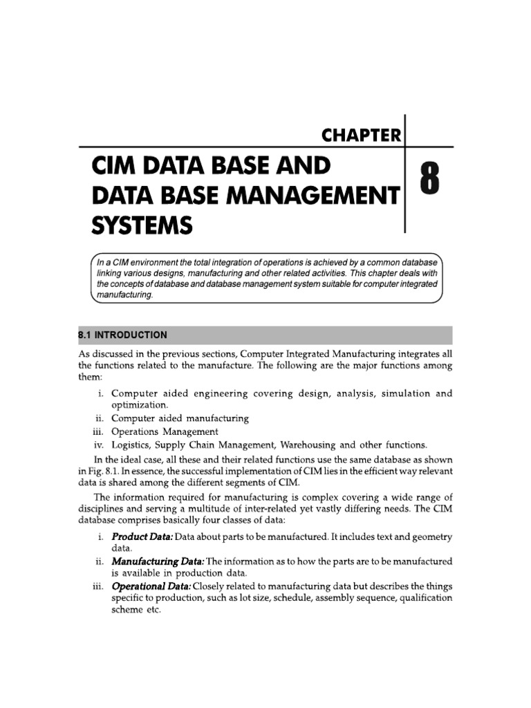CIM Database | PDF | Relational Database | Databases