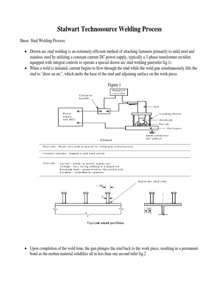 Shear Stud Welding Process PDF | PDF | Welding | Construction