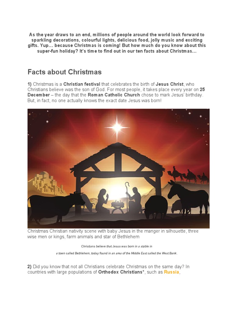 Facts About Christmas | PDF | Santa Claus | Christmas