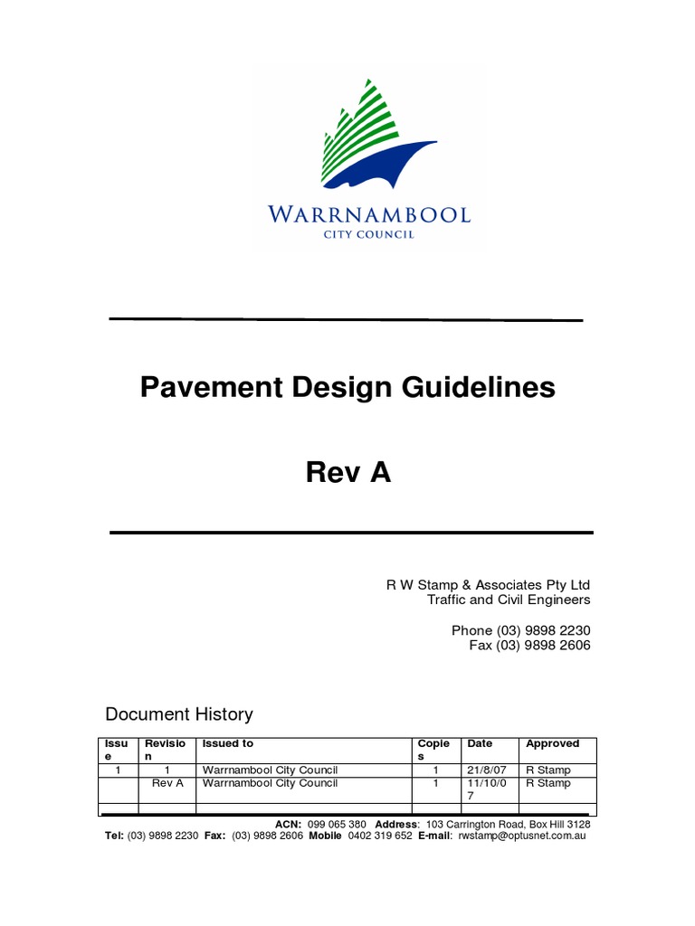 Pavement Design Guidelines for Subdivisions | PDF | Road Surface | Traffic