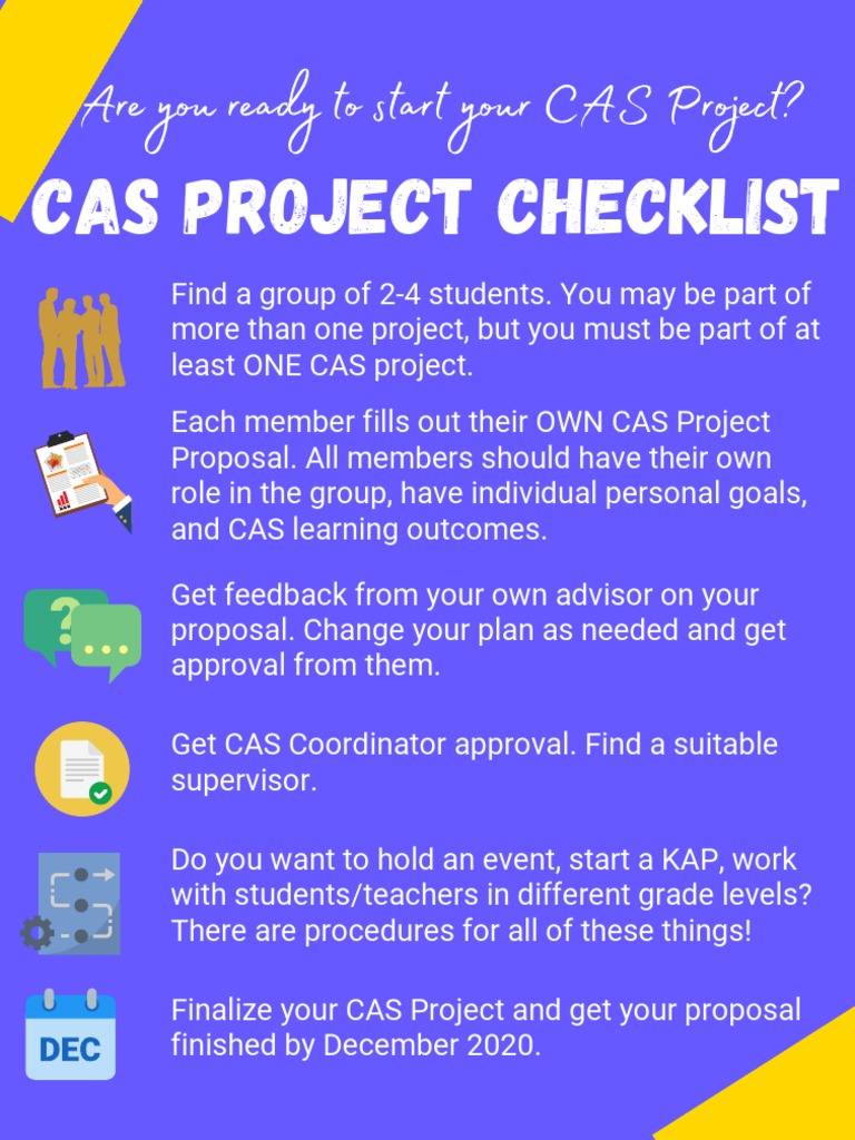 CAS Project Checklist PDF | PDF