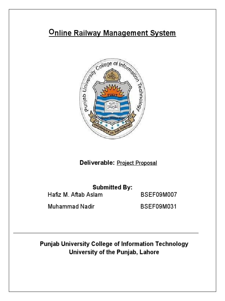 O Nline Railway Management System: Deliverable | PDF | Databases ...