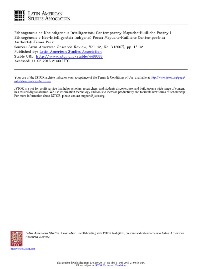 Contemporary Mapuche-Huilliche Poetry | PDF | Postcolonialism | Chile