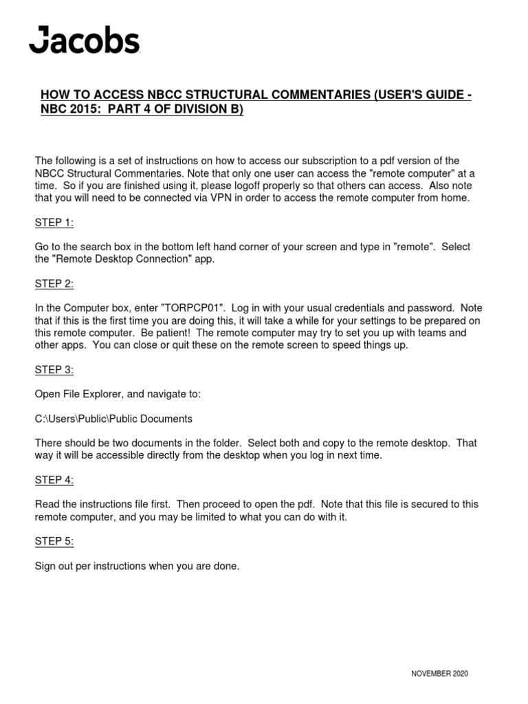 How To Access NBCC Structural Commentaries (User'S Guide - NBC 2015 ...