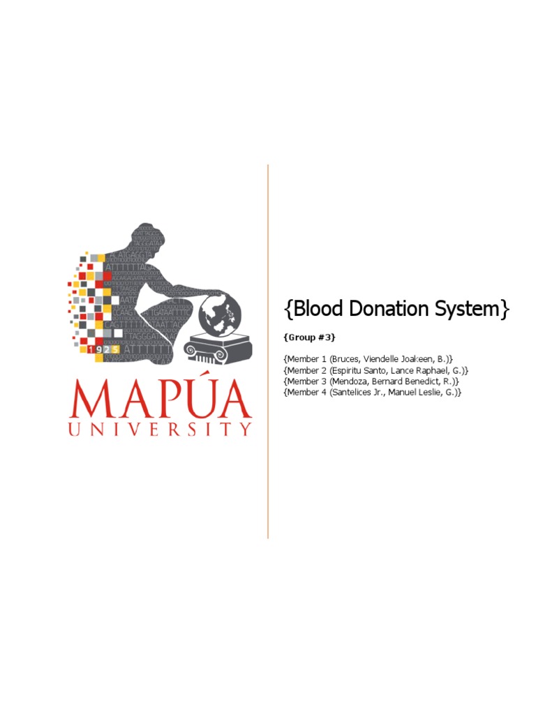 Blood Donation System | PDF | Blood Donation | Databases