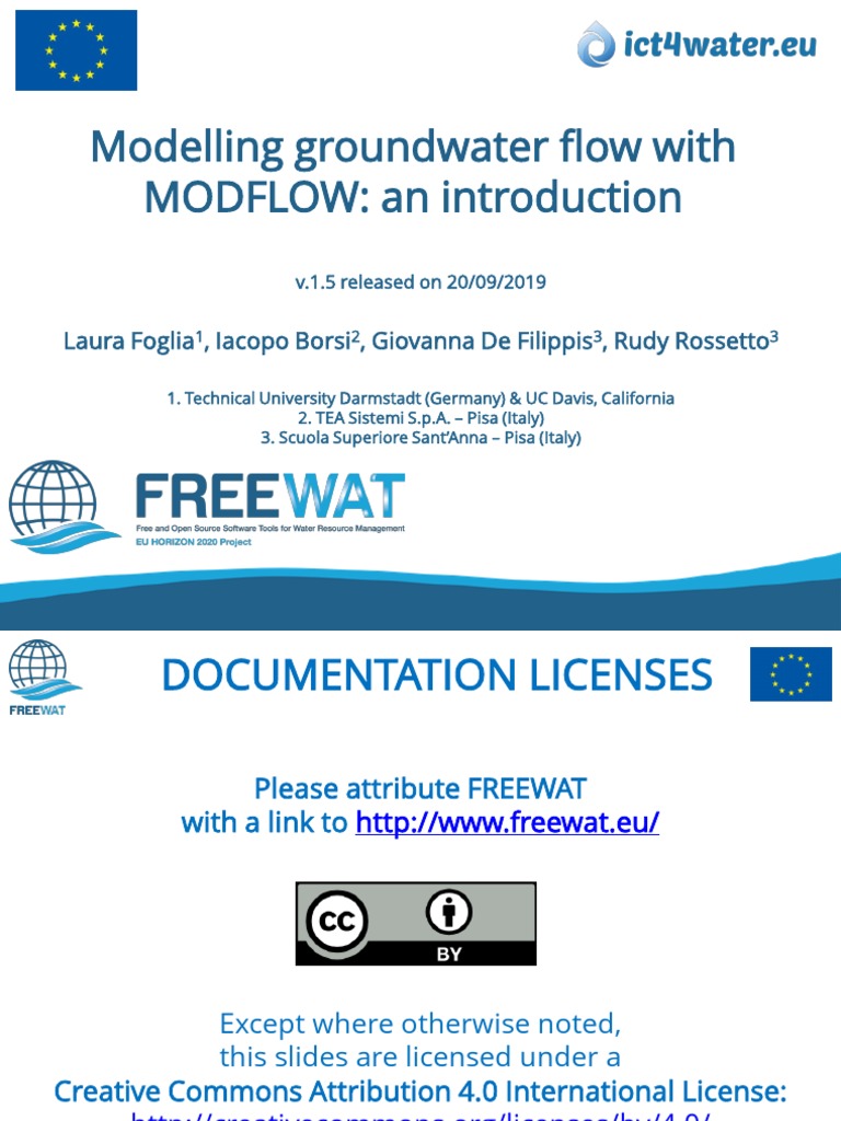 MODFLOW Lecture 1 v1.5 | PDF | Teaching Mathematics | Software