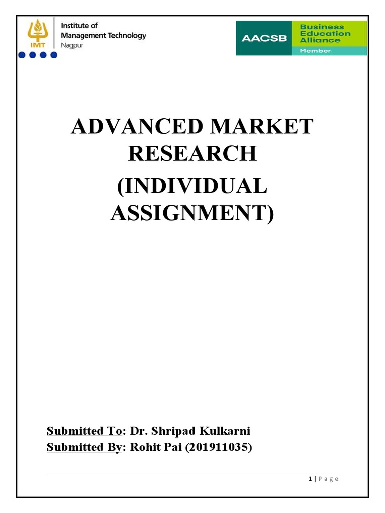 Rohit Pai - Individual Assignment | PDF | Logistic Regression | Regression Analysis
