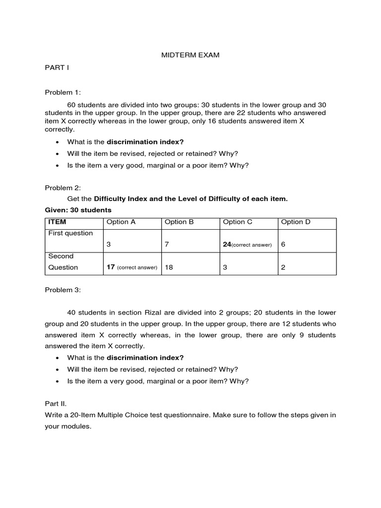MIDTERM EXAM in Educ 107 PDF | PDF