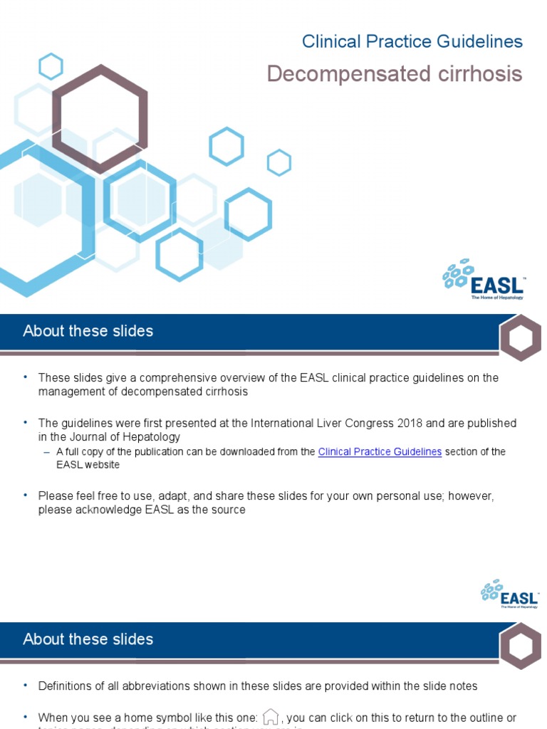 Decompensated Cirrhosis Guidelines | PDF | Cirrhosis | Diseases And ...