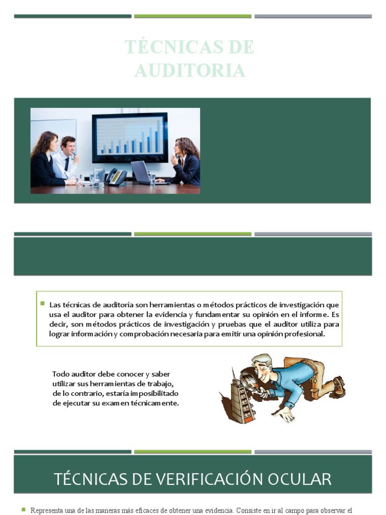 Técnicas de Auditoria 1 | PDF | Auditoría | Contralor