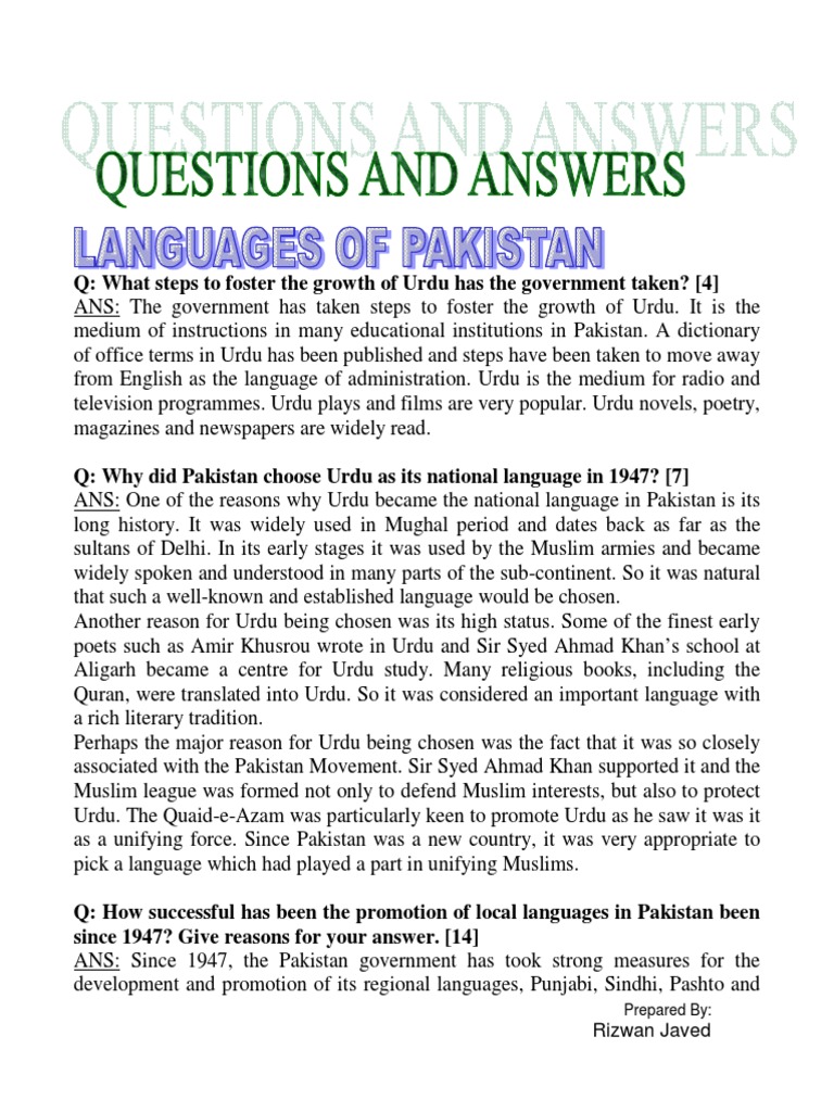 Languages of Pakistan | PDF | Urdu | Sindh
