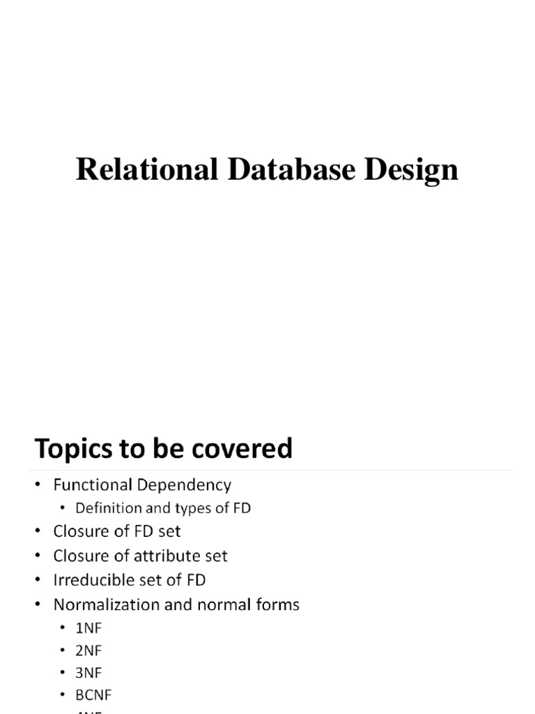 Unit 4 Normalization | PDF