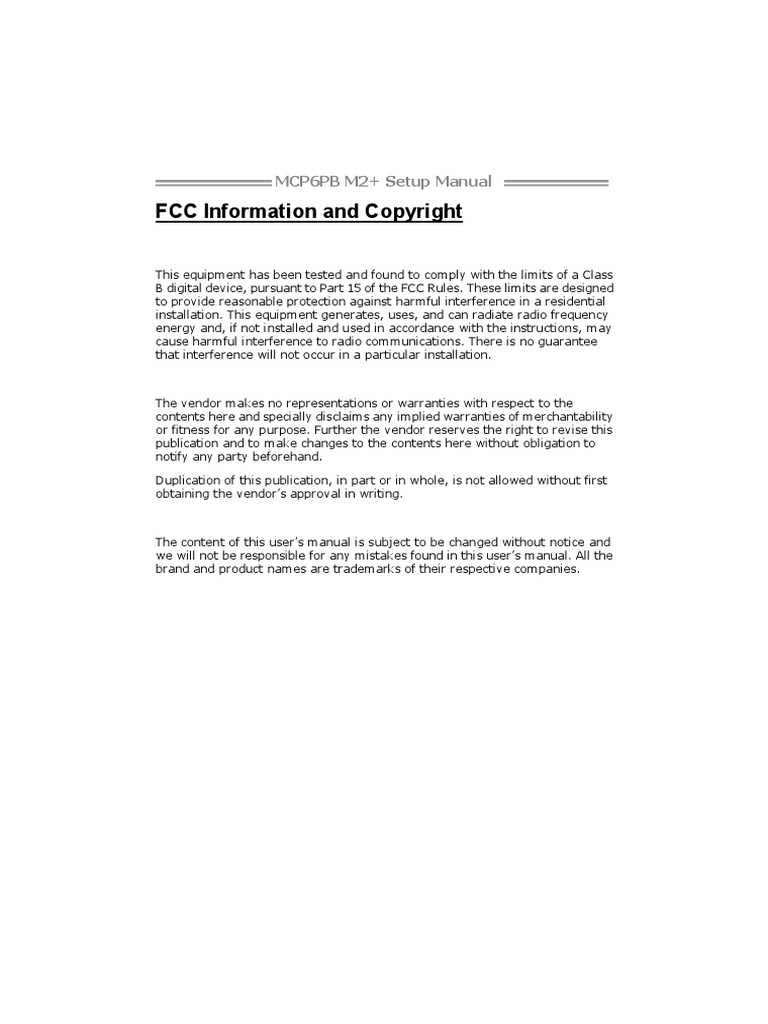 Biostar mcp6pb m2 Plus Owners Manual PDF | PDF | Usb | Office Equipment