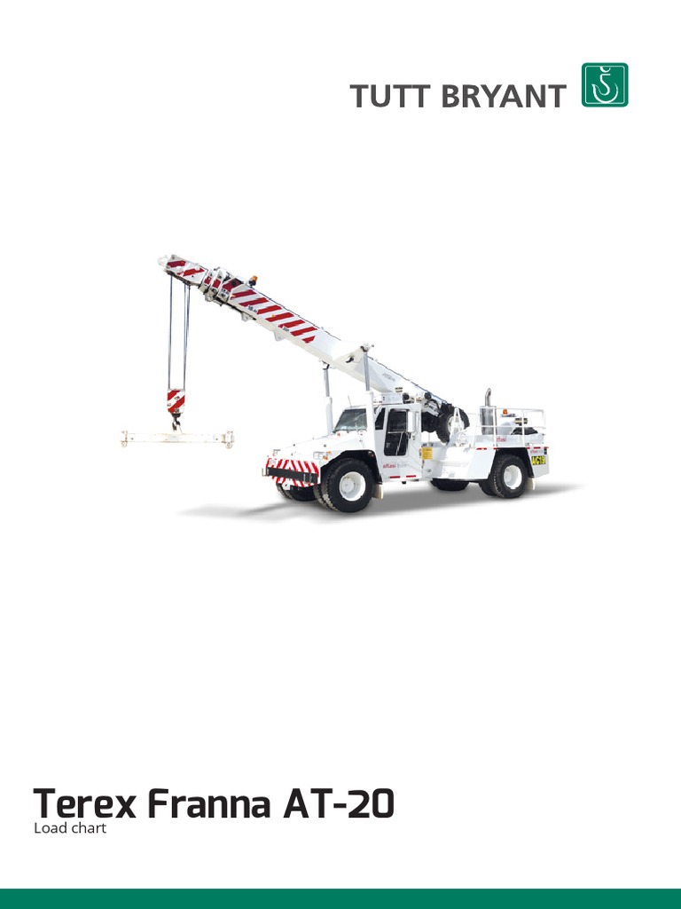 Terex Franna AT-20: Load Chart | PDF | Crane (Machine) | Manufactured Goods