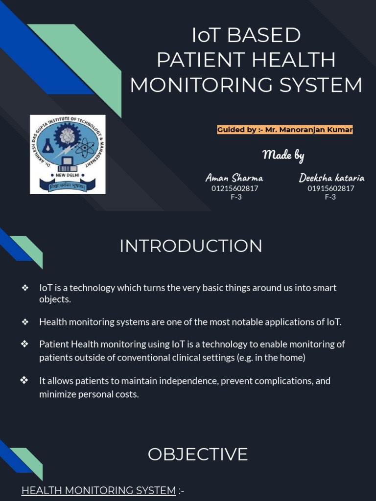 IoT BASED PATIENT HEALTH MONITORING SYSTEM PDF | PDF | Internet Of ...
