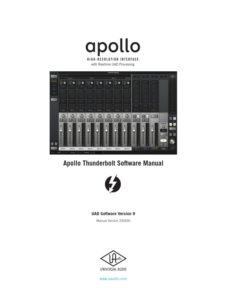 Apollo Software Manual - Thunderbolt | PDF | Command Line Interface | Device Driver