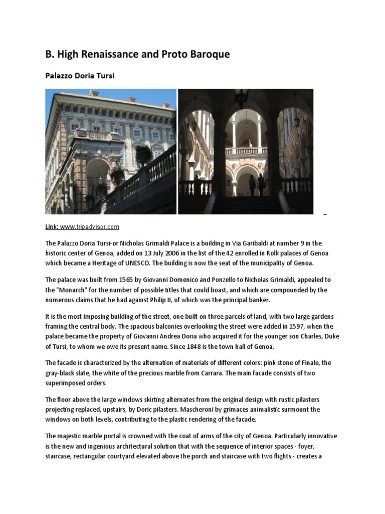 High Renaissance in Genoa's Palaces | PDF | Genoa | Sculpture