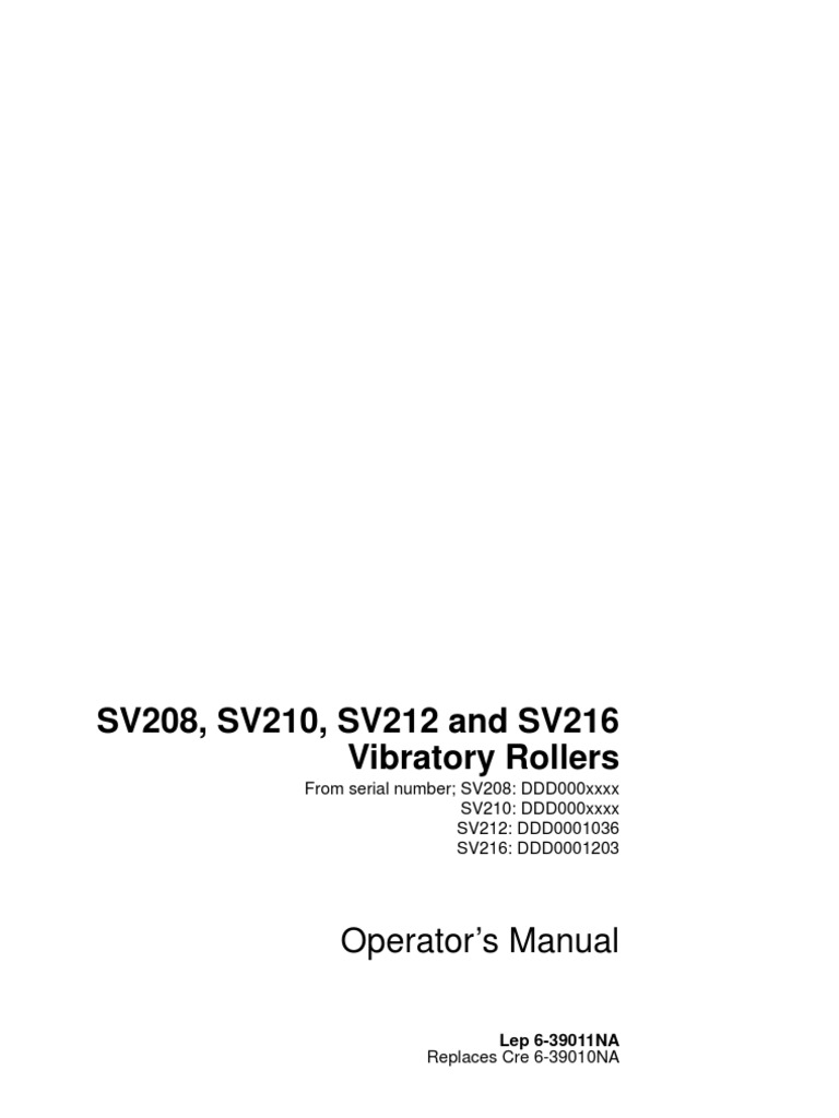 SV208-SV210-SV212-SV216 - Case Rodo Vibratorio Manual de Operador ...
