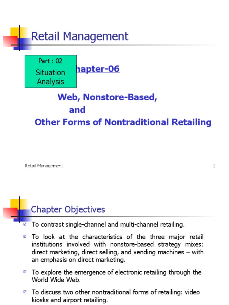 CH-06-Web, Nonstore-Based, and Other Firms of Nontraditional Retailing ...