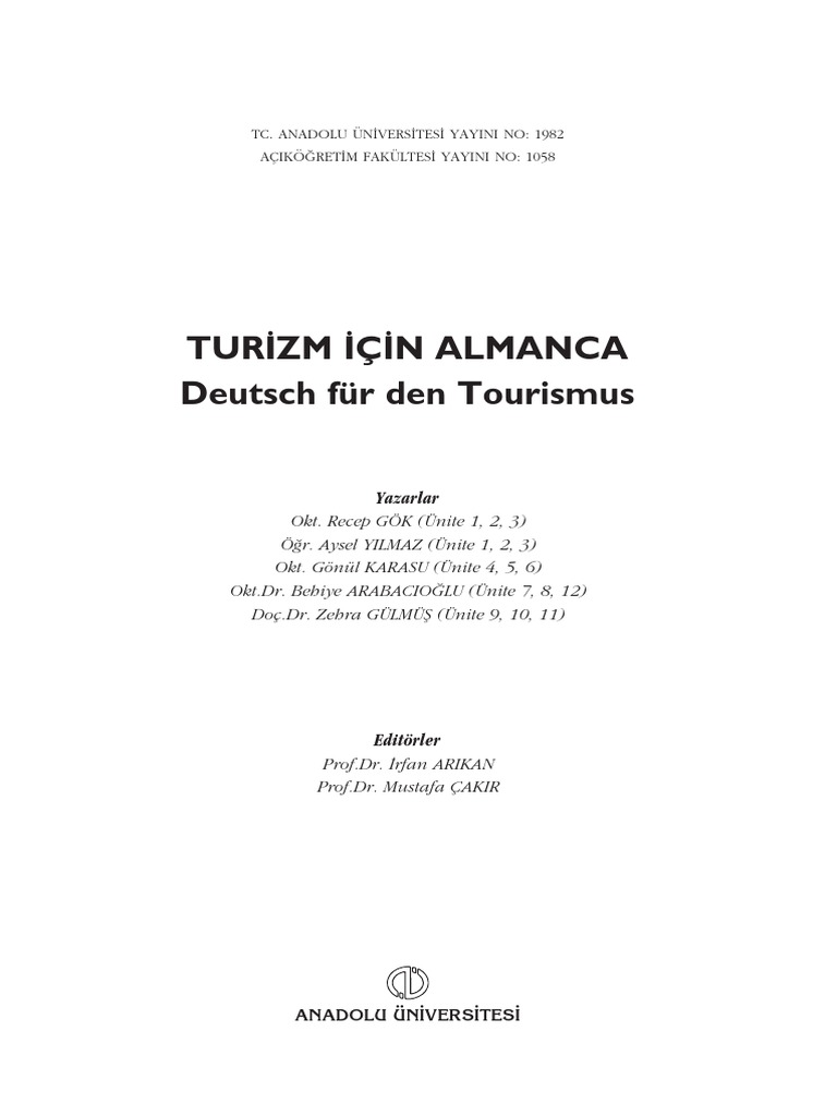 Deutsch - Fur - Den Tourismus PDF | PDF