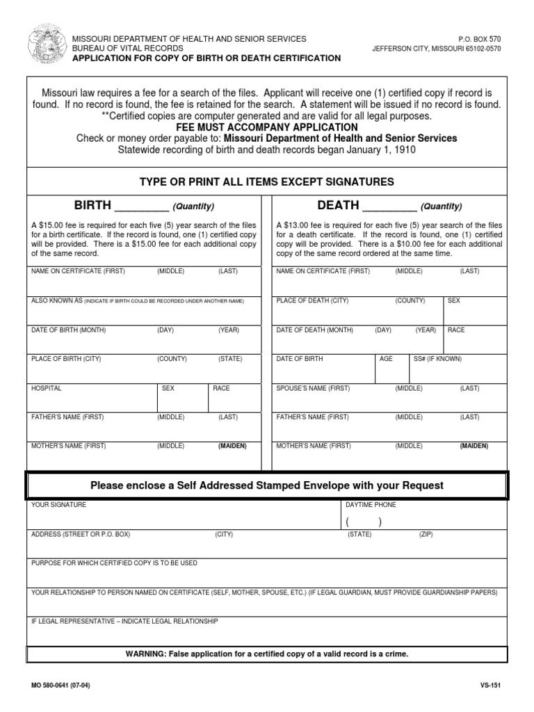 Missouri Death Certificates PDF | PDF | Social Institutions | Social ...