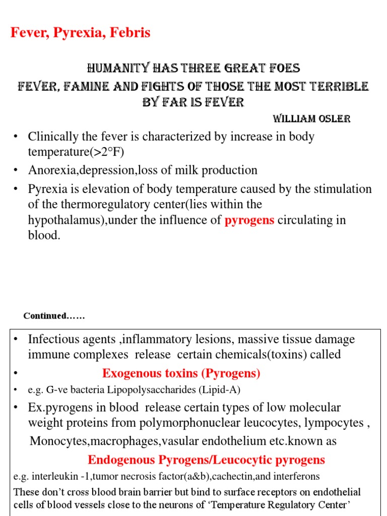 Fever PDF | PDF | Fever | Hyperthermia