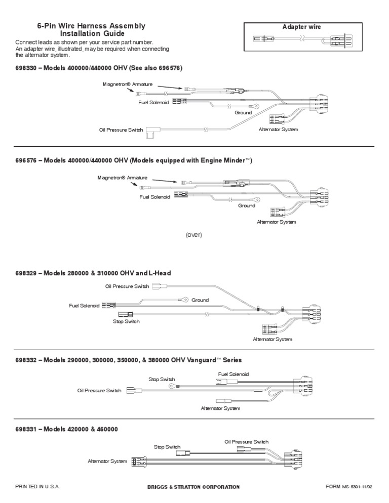 6-Pin Wire Harness Installation Guide | PDF | Propulsion | Electrical ...