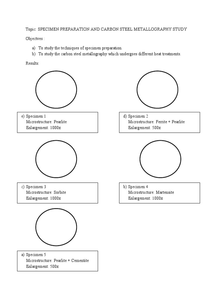 Carbon Steel Metallography Techniques | PDF | Chemical Product ...