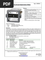 Trip Circuit Supervision Relay Tcs | PDF | Relay | Alternating Current