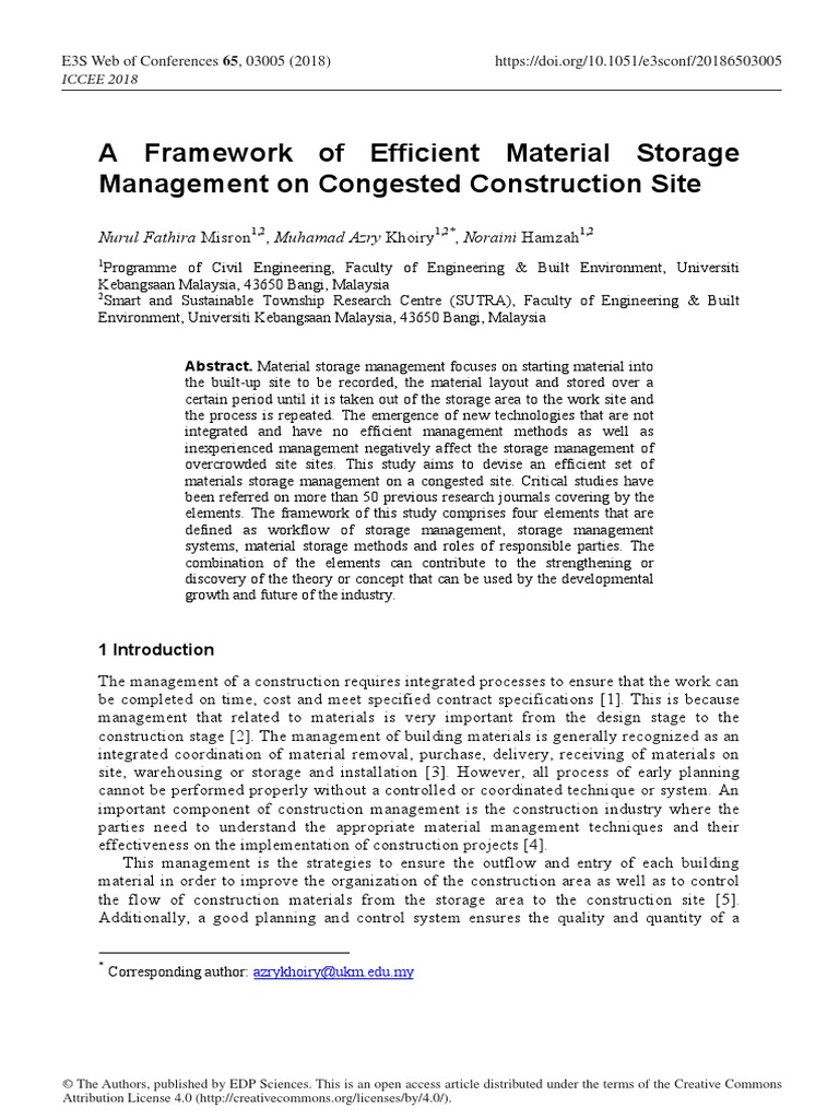 A Framework of Efficient Material Storage Manageme | PDF | Barcode ...