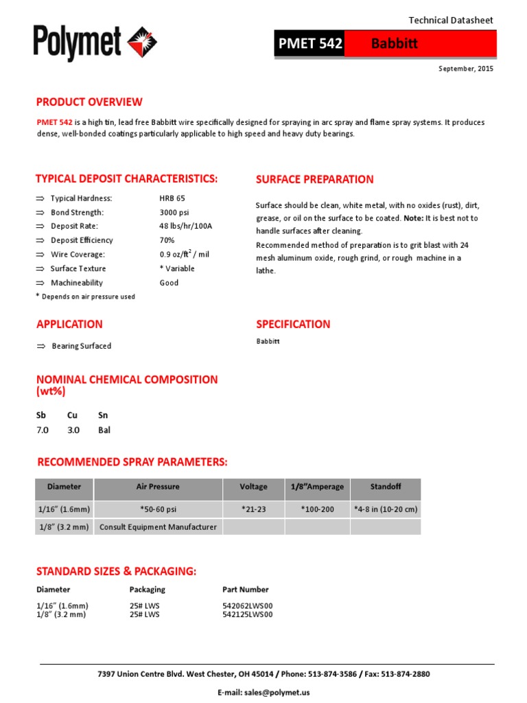 PMET 542 - Babbitt | PDF | Building Materials | Physical Sciences