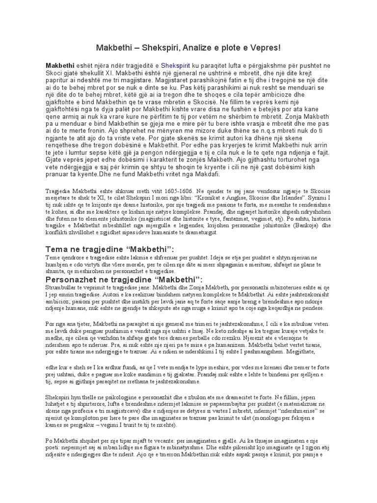 Makbethi | PDF