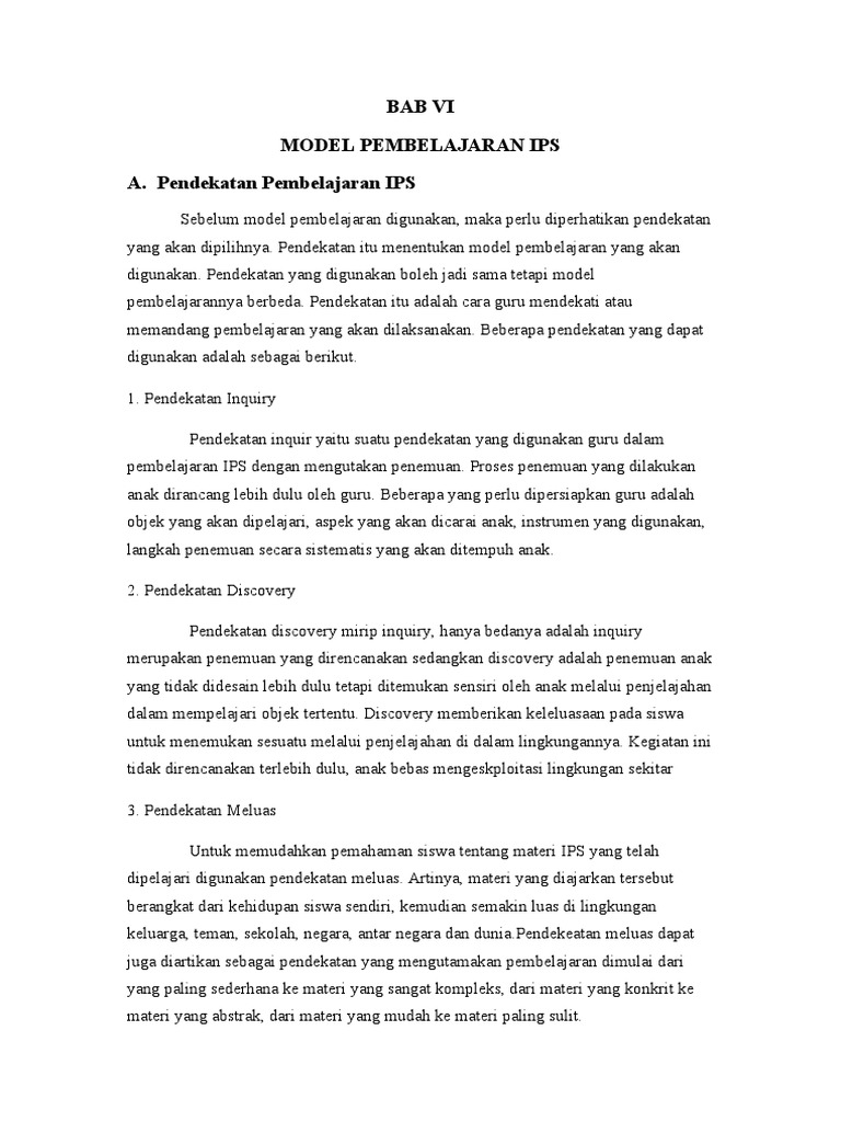 Model Pembelajaran IPS ABK | PDF