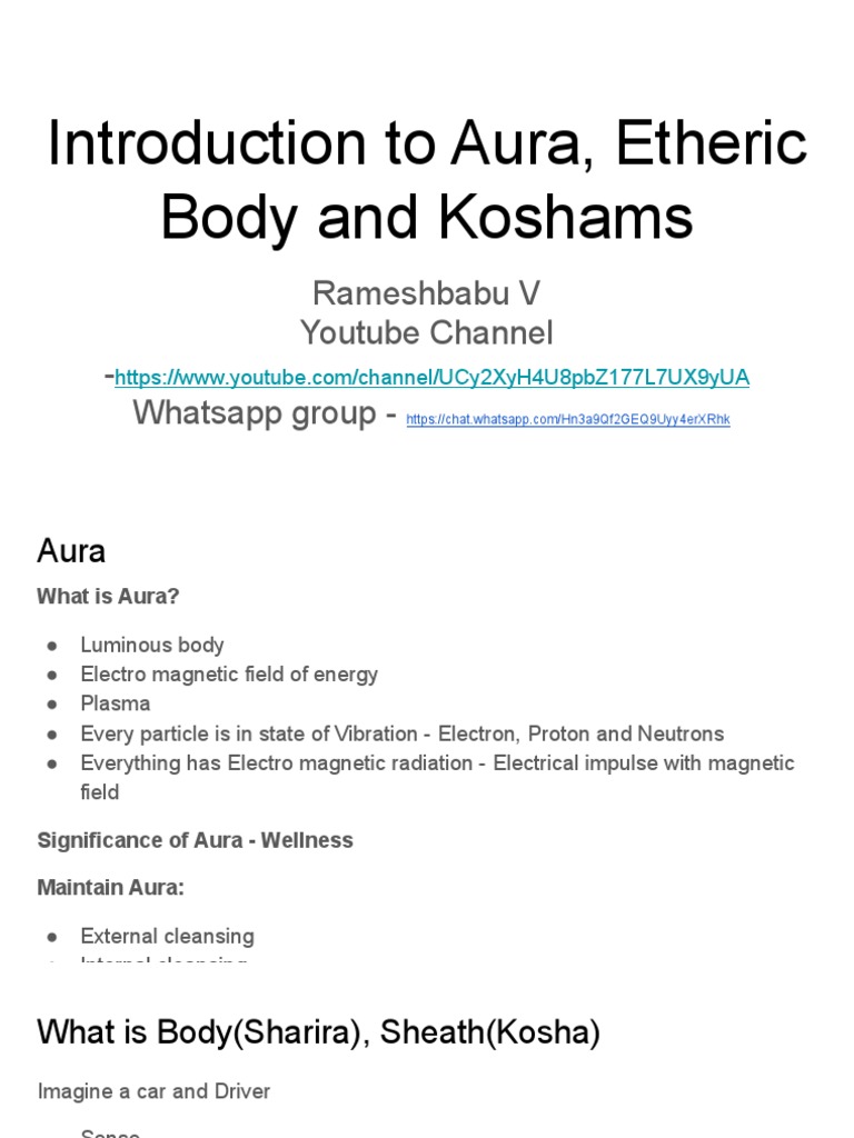 Understanding Etheric Aura Types | PDF