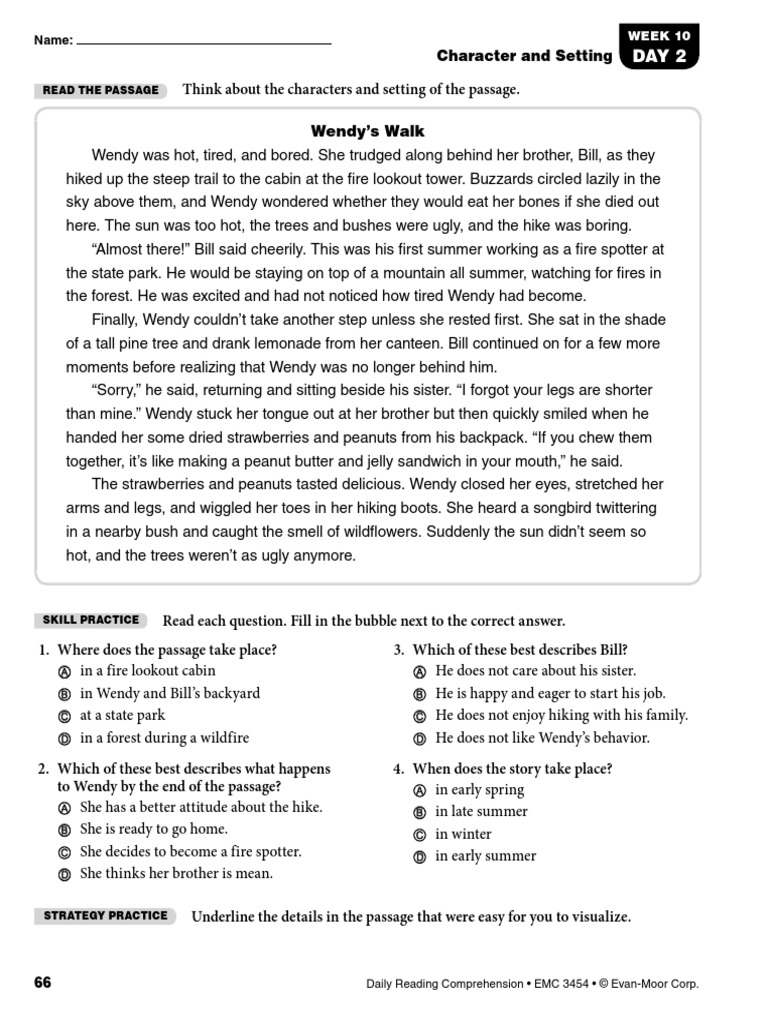 Name:: Read The Passage | PDF