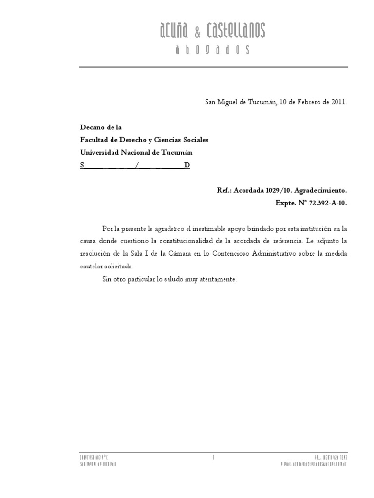 14 - Nota Al Decano | PDF