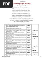 Learning Style Questionnaire | PDF | Learning Styles | Neuropsychology