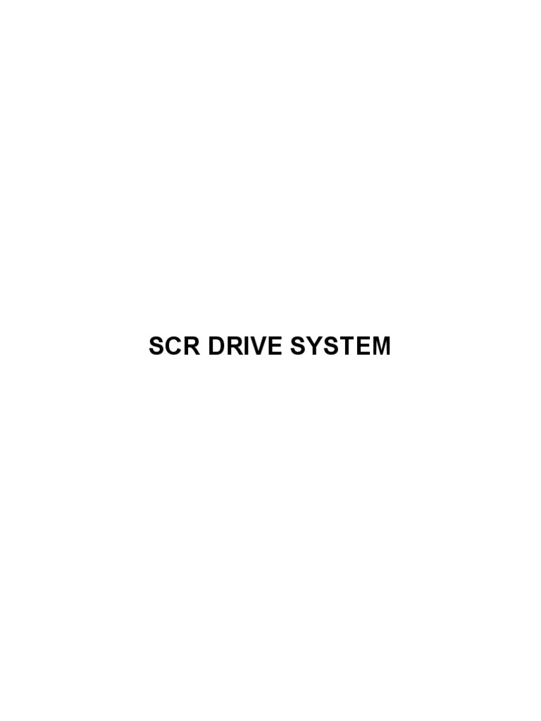 Vdocuments - MX - SCR Drive System Chapter 1 | PDF | Electric Motor ...