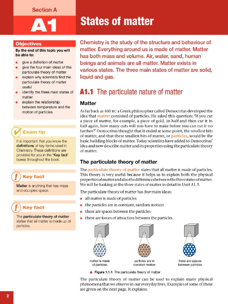 Particulate Theory of Matter | PDF
