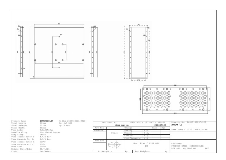 Technical Specifications and Design Details for an Intercooler Radiator ...