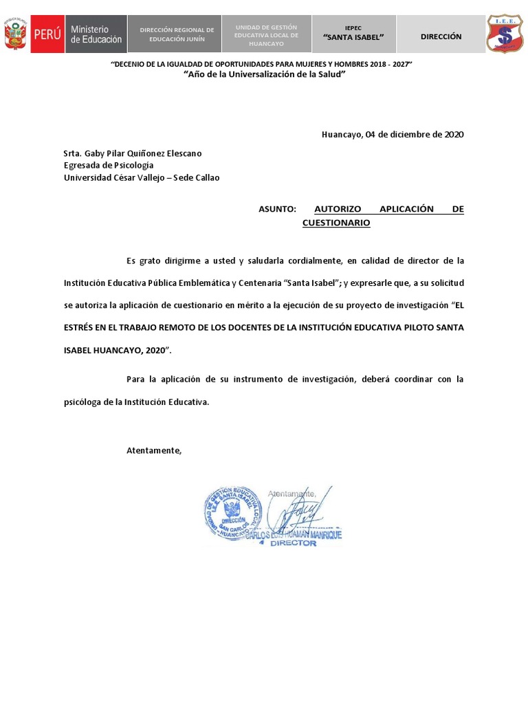 03-Cartas de Aceptacion Tesis | PDF