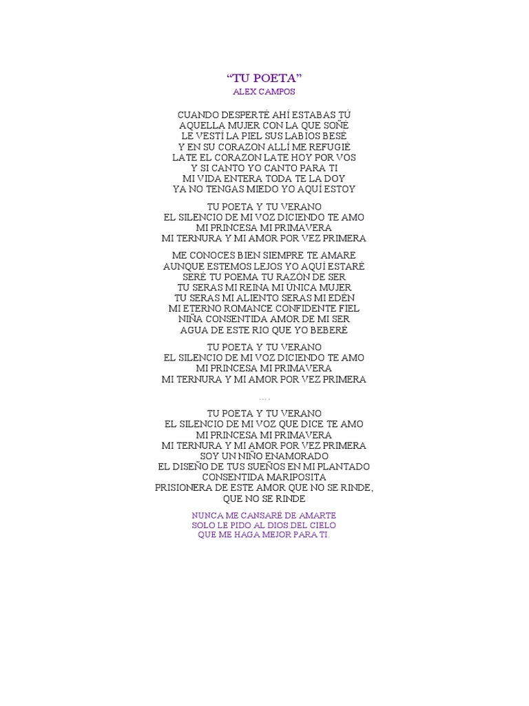 Tu Poeta | PDF