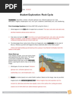 Student Exploration: Weathering | PDF | Weathering | Rock (Geology)