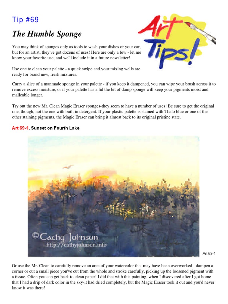 The Humble Sponge | PDF | Art Materials | Art Media