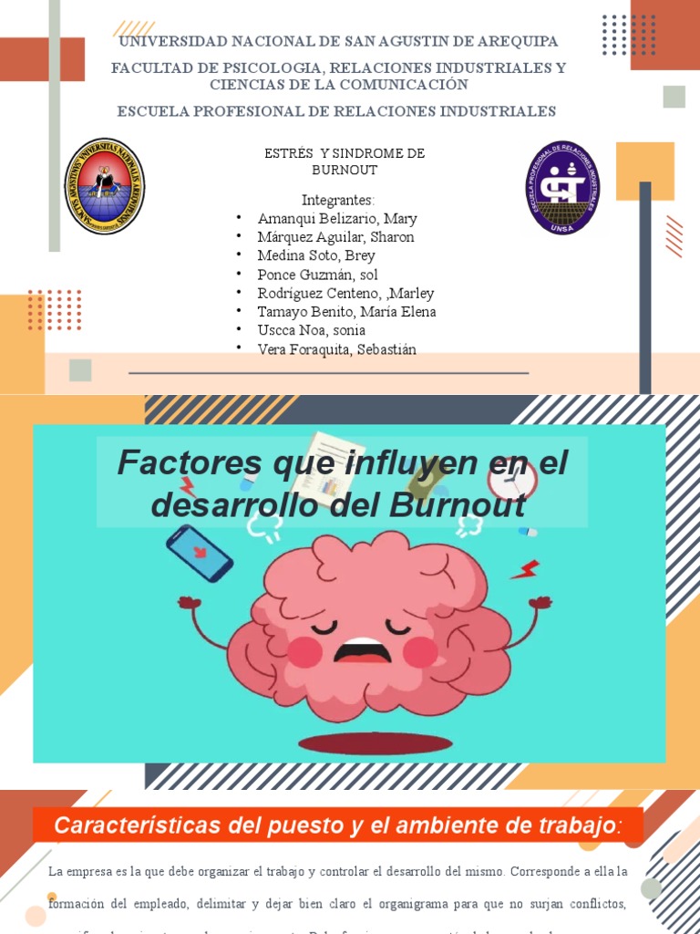 Diapos Exposicion Burnout | PDF | Burnout ocupacional | Conceptos psicologicos