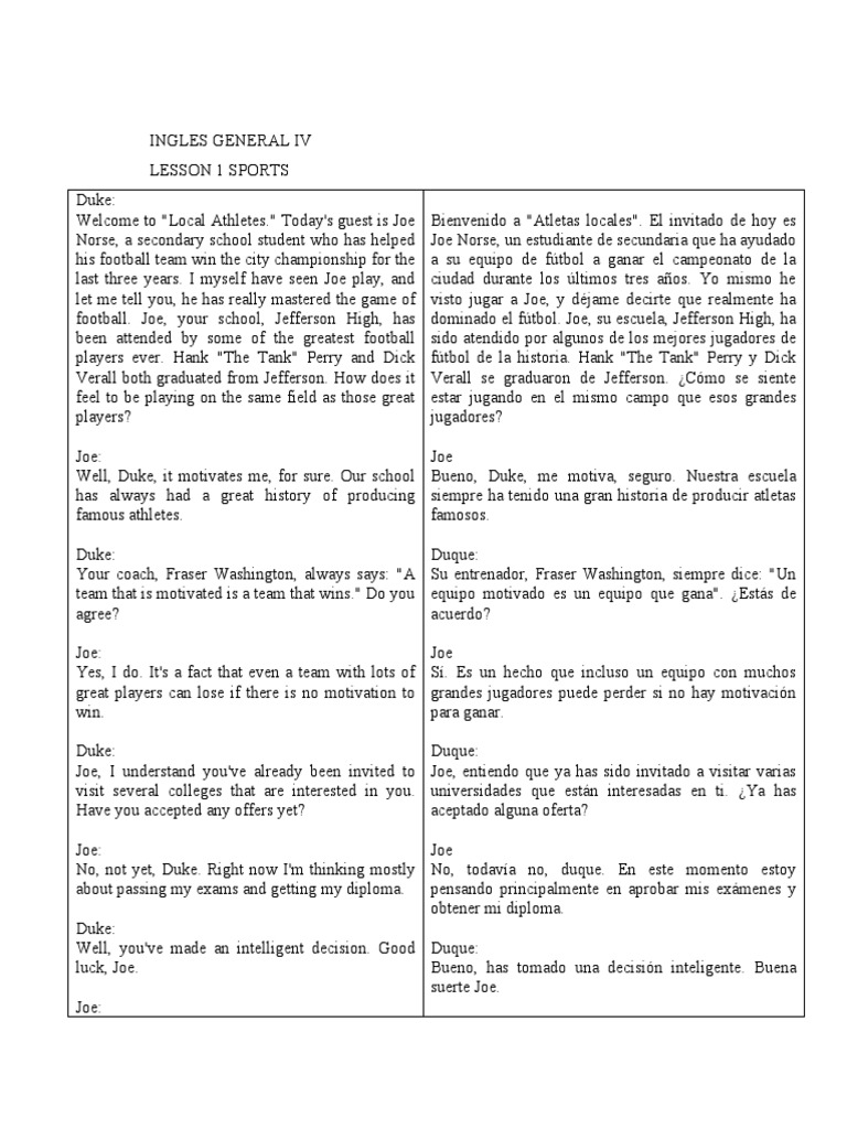 Ingles General Iv | PDF | Teachers